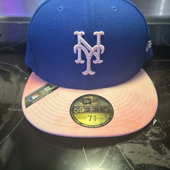 New Era | Accessories | New Era Blue And Pink 59fifty Cap | Poshmark